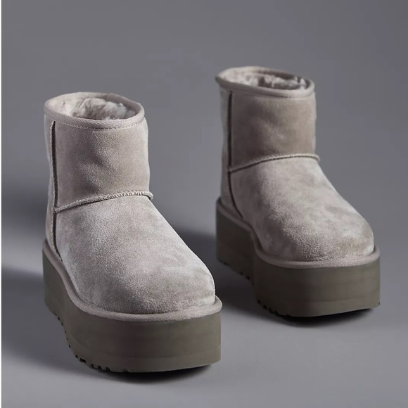 UGG | Shoes | New In Box Ugg Classic Mini Ultra Platform Boots Smoke ...